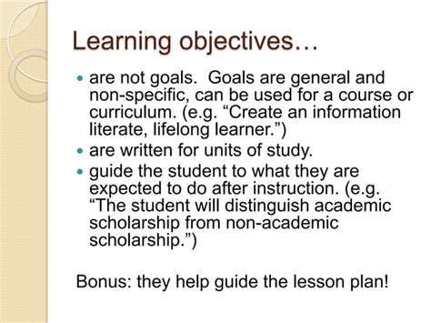 Writing Effective Learning Objectives Pptx