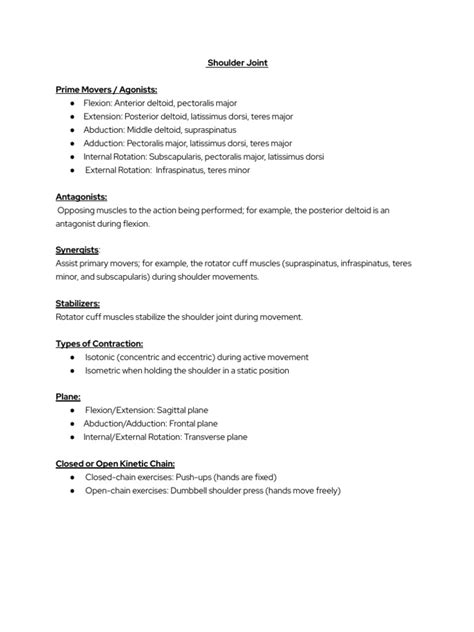 Movement And Postural Analysis Upper Pdf