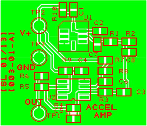 Technical Curiosities Analog Accelerometer Amplifier And Filter Circuit