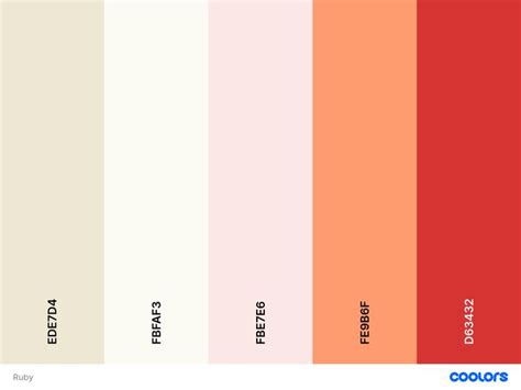 Ruby Color Palette