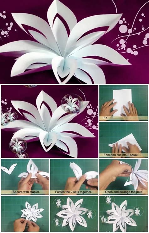 DIY Paper Flower Step By Step Making Tutorials K Craft