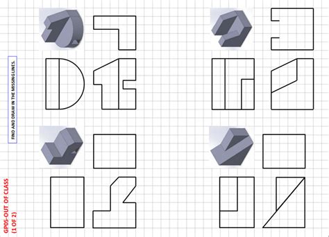 Solved Find And Draw The Missing Lines Sketch The Missing Chegg