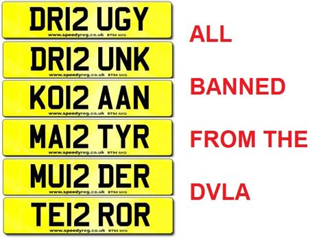 Dvla Banned Number Plates 2023 PELAJARAN