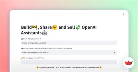 Streamlit On Linkedin Build Share And Sell Openai Assistants Api