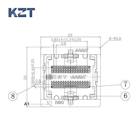 DDR Pin Burn In Socket Ball Pin Pitch Mm DDR DIMM DRAM For DDR Manufacturer Testing