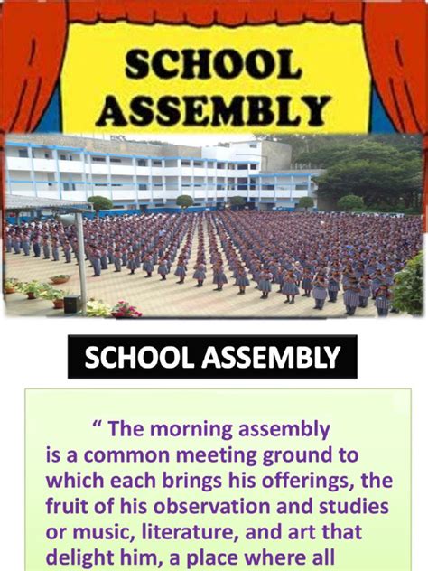 Importance Of School Assemblies Pdf