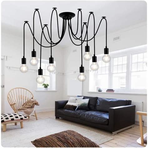 Vintage Edison Plafonnier Suspension Industrielle Luminaire Lustre