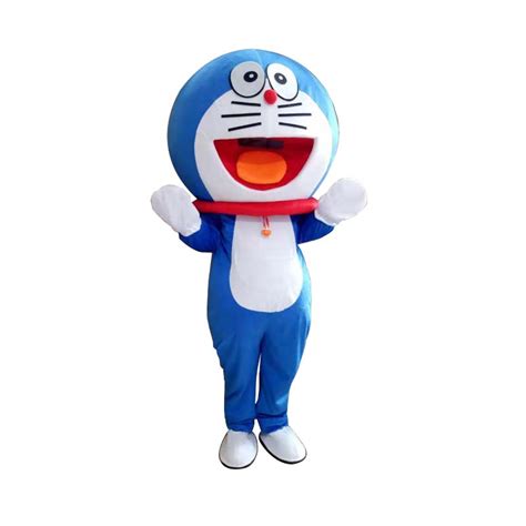 哆啦a梦人偶服装机器猫行走卡通公仔cos头套充气叮当猫演出玩偶服 虎窝淘
