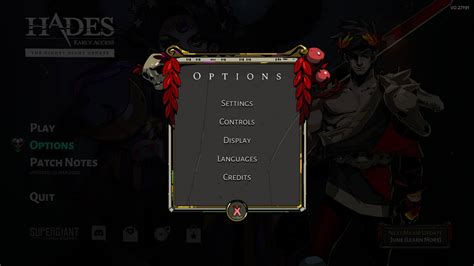 Options Hades Interface In Game