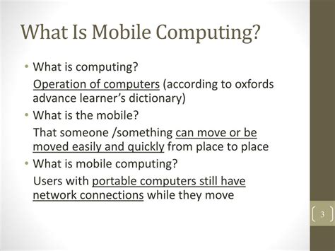 PPT Mobile Computing PowerPoint Presentation Free Download ID