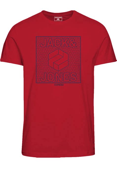 Jack And Jones мужская футболка со скидкой 33 красный цвет размер