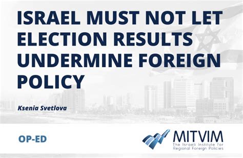 Op Eds Strengthening Israels Foreign Policy