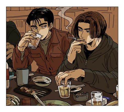 Takeshi Nakazato And Shingo Shoji Initial D 頭文字d 昔 アニメ 美しいアニメガール