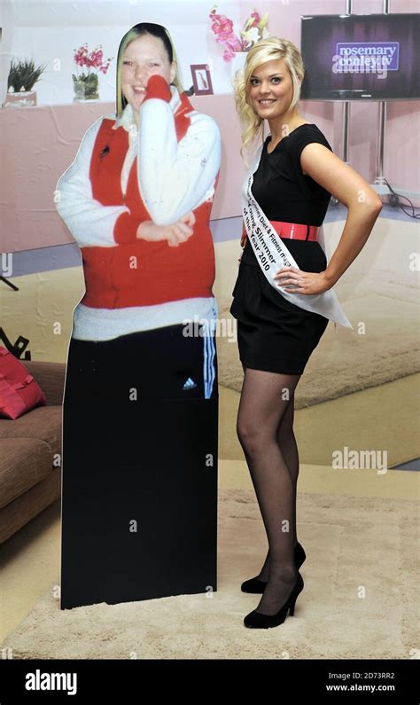 Young Slimmer Of The Year Allyson Wicklen 20 From Birmingham Poses For Photographs At The