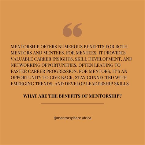 The Power Of Mentorship A Win Win For All Mentorsphere Africa Posted On The Topic Linkedin