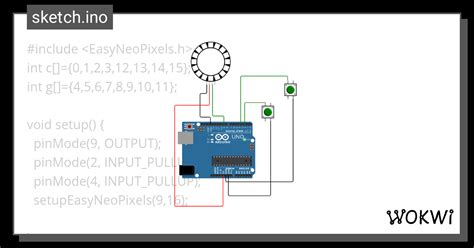 Neopixelring 3 Wokwi Esp32 Stm32 Arduino Simulator