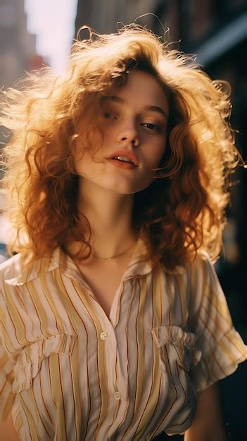 Candid Shot Of A Beautiful New York Girl Premium Ai Generated Image