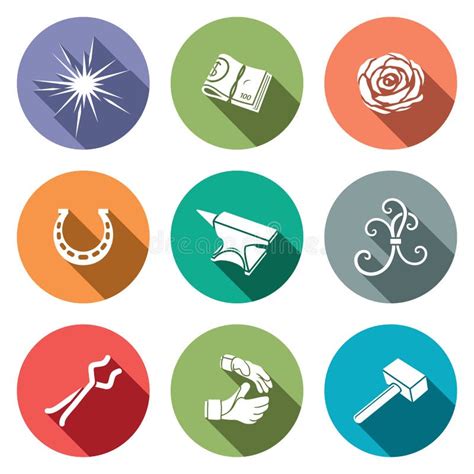 Icon Forge Stock Vector Illustration Of Craftsman Weight 58613095