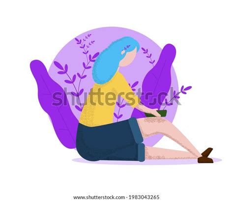 Girl Reading Book Stock Illustration 1983043265 Shutterstock