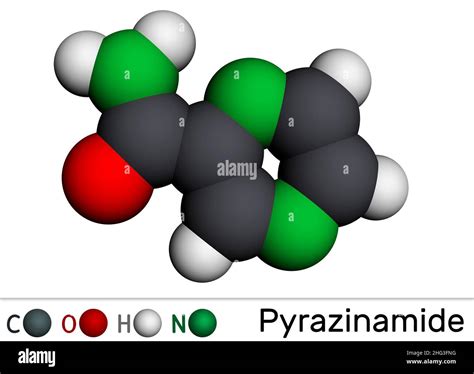 Pyrazinamide Molecule It Is Antituberculosis Agent Used As A Component Of Tuberculosis Tb