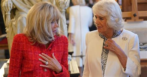 La reine Camilla sexprime en français Brigitte Macron ravie