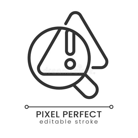 Problem Identification Pixel Perfect Linear Icon Stock Illustration Illustration Of Pictogram