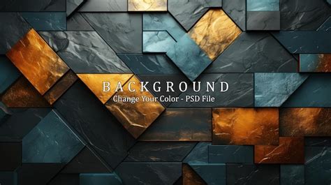 Premium Psd Abstract Geometric Composition