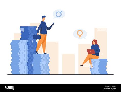 Earnings Gender Discrimination Man And Woman Getting Different Salary