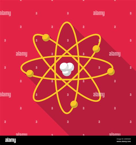 Atom Icon Flat Style Stock Vector Image And Art Alamy