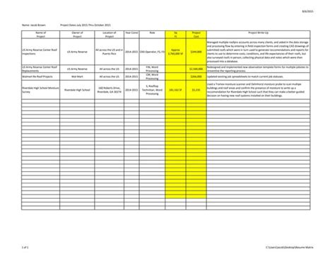 Resume Matrix PPT