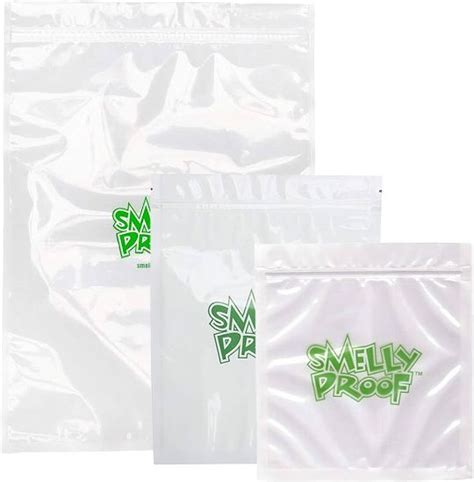 Plantedamp Smelly Proof Bags Hvit Pose For Oppbevaring Og Transport