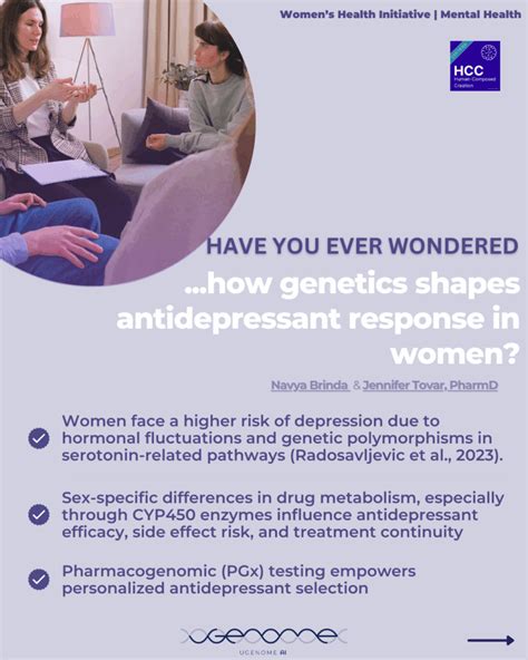 Genetics Antidepressants Women And Treatment Ugenome