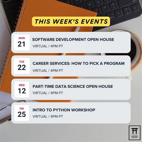 Coding Dojo On Linkedin Dont Miss Out On These Exciting Events