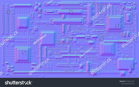 Microchip Processor Normal Map Illustration Best Stock Illustration Shutterstock