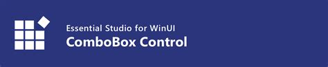 WinUI ComboBox Syncfusion WinUI Controls Visual Studio Marketplace