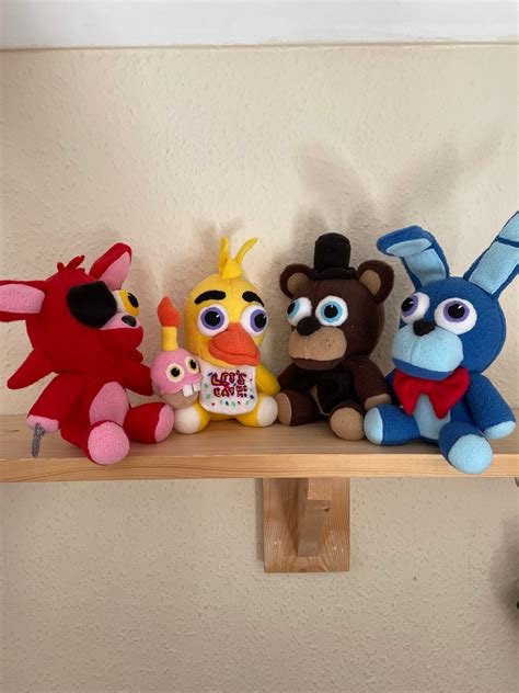 Five Nights At Fredbears Set Of 4 Plush Toy Teddy Bear Bunny Chicken