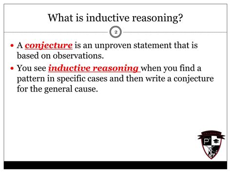 ppt inductive reasoning and counterexamples in problem solving