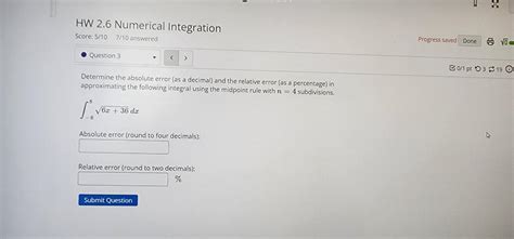 Solved Determine The Absolute Error As A Decimal And The Chegg