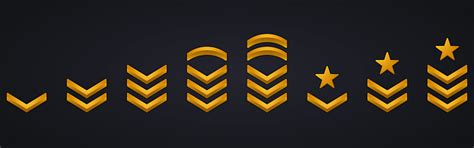 Insigne Militaire Soldat Sergent Général Major Officier Lieutenant