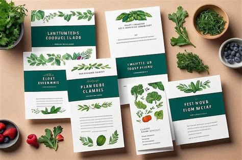 Premium Photo Diy Plantbased Cooking Class Recipe Cards Signage