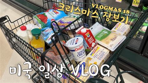 🎄블로그마스🇺🇸 미국 크리스마스 준비 미국마트 네군데 장보기 브이로그 트레이더조 타겟 프레시마켓 해리스티터 미국 브이