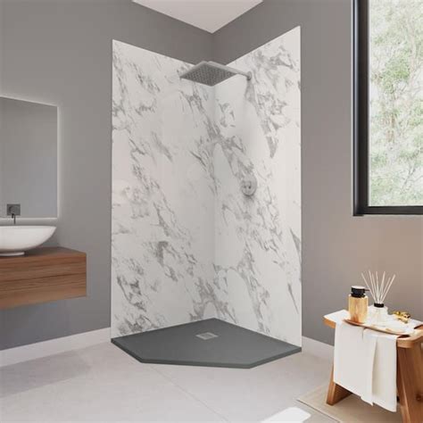 Castico Corner Neo 37 In L X 37 In W X 84 In H Solid Composite Stone