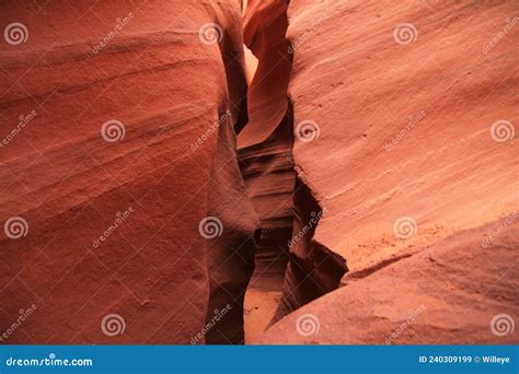 The Non Accessible Area Of The Antelope Canyon After A Flash Flood In