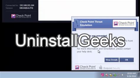 How To Uninstall Checkpoint Sandblast Agent In Pc Windows 7 8 10