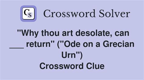 Why Thou Art Desolate Can Return Ode On A Grecian Urn