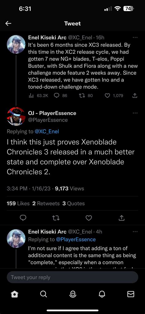Do You Think Xenoblade 3 Was More Complete Than Xenoblade 2 I Know We Arent Done With Updates
