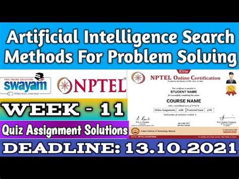 Nptel Artificial Intelligence Search Methods For Problem Solving