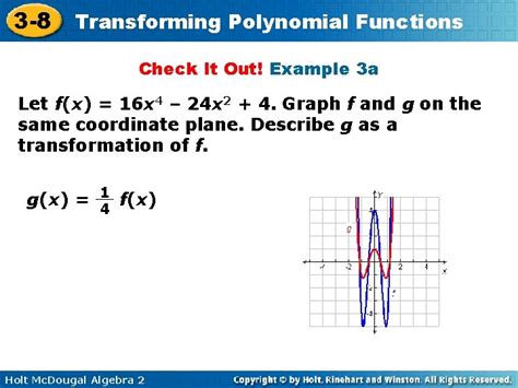 3 8 Transforming Polynomial Functions Objective Transform Polynomial