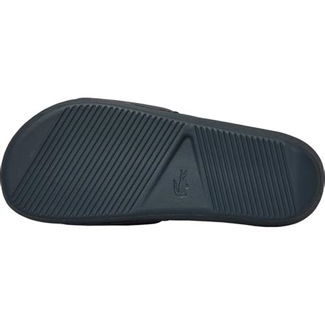 Buy Lacoste Mens Croco Slides 120 Navy Green