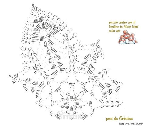 Подборка новогодних салфеток крючком со схемами Crochet Home Doilies